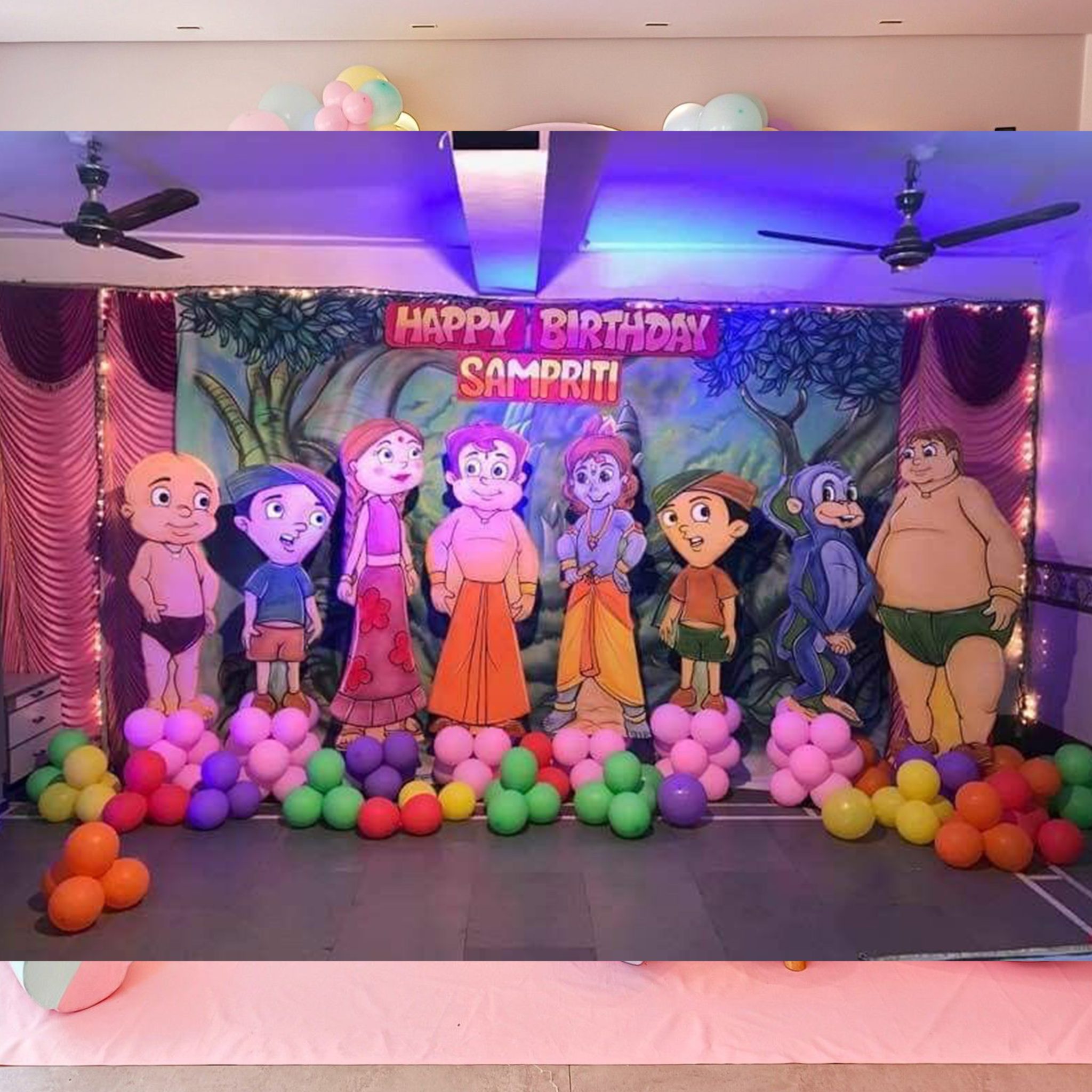 Creative Chhota Bheem Birthday Decoration for Boys & Girls